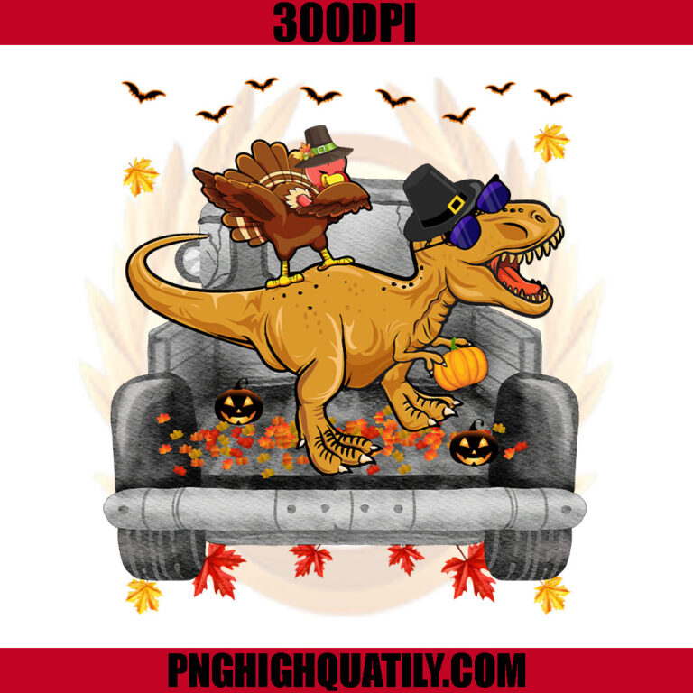 Thanksgiving T Rex Dinosaur Turkey PNG, Turkey Dabbing PNG