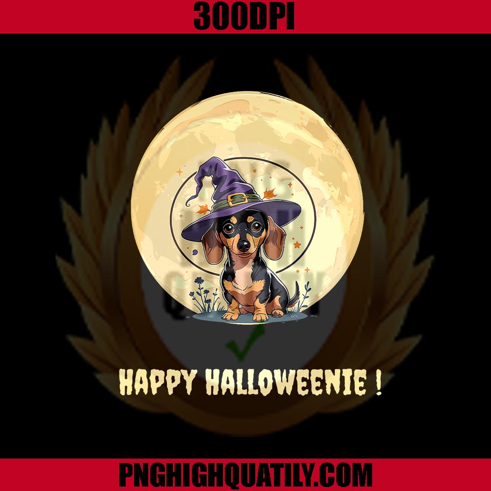 Happy Halloweenie PNG, Dachshund PNG