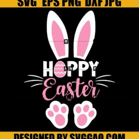Happy Easter Svg, Cute Bunny Ears Svg, Easter Egg Svg – SVGGAO