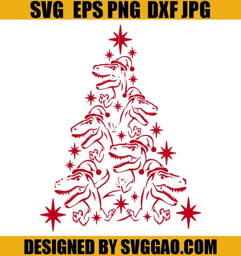 Dinosaur-Tree-Svg_-T-rex-Christmas-Svg_-Xmas-Svg
