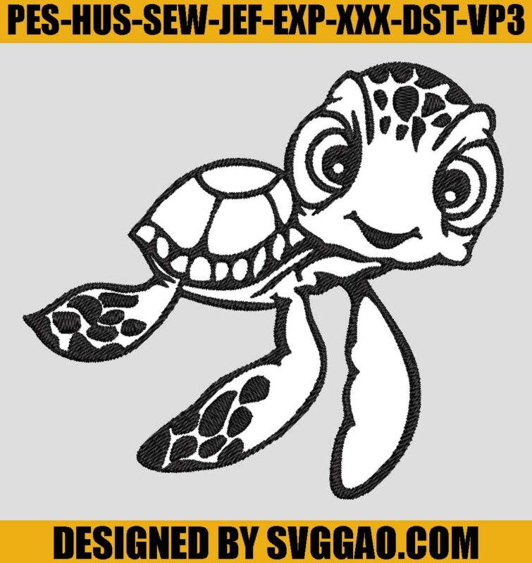 Sea Turtle Embroidery Design, Turtle Embroidery File, Beach Embroidery ...