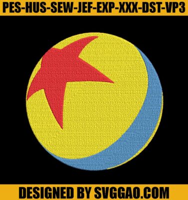 Pixar Ball Embroidery Design, Ball Toy Story Embroidery Machine File ...