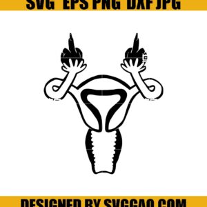 Uterus Middle Finger Svg- Uterus Finger Svg- My Body My Choice Svg