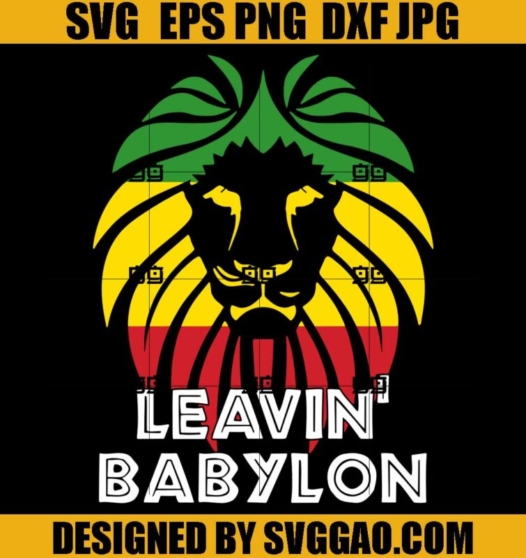Reggae Babylon Lion SVG- Rasta Svg- Black History Month SVg
