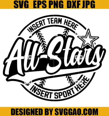 All Stars Baseball Svg , All Stars Svg, Baseball Svg. Baseball Team Svg