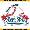 All Star Svg, All-Star Svg, Baseball Svg