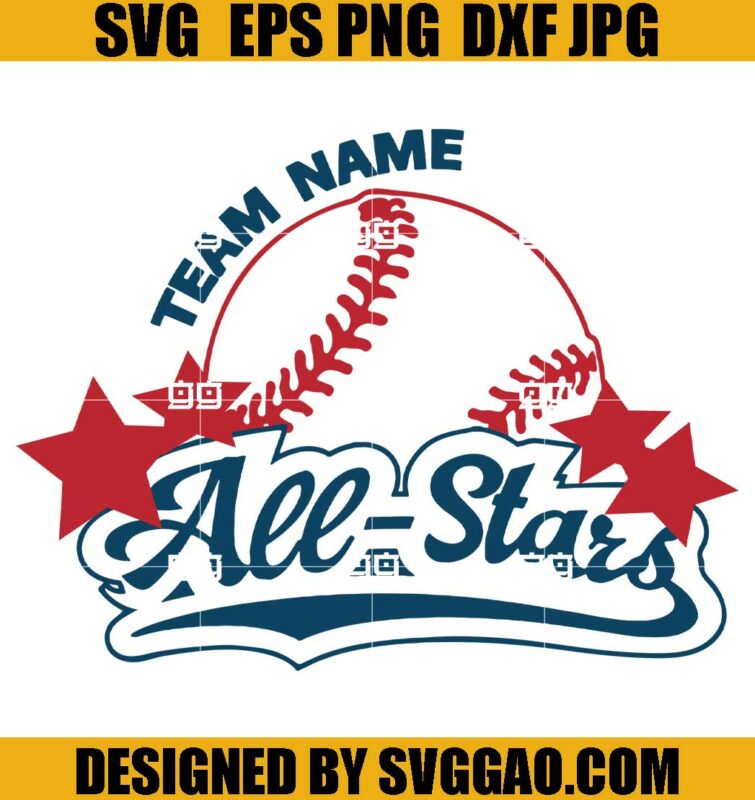 All Star Svg, All-Star Svg, Baseball Svg