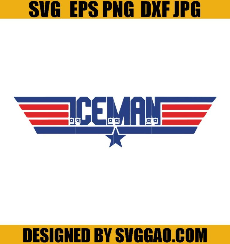 Iceman SVG, Top Gun SVG, Daddy’s Wingman SVG