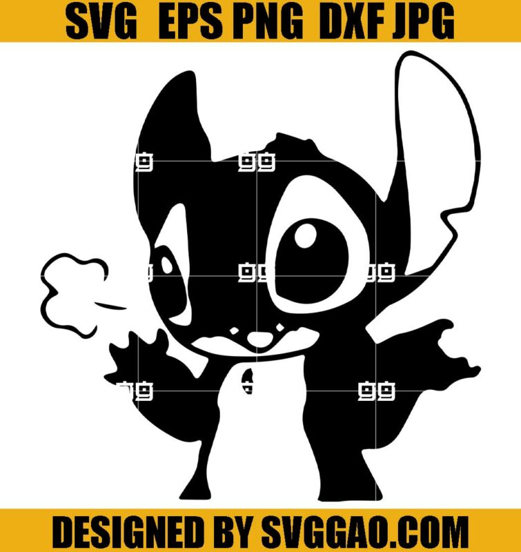 Stitch Ok Svg, Stitch Hello Svg, Disney Cartoon Svg