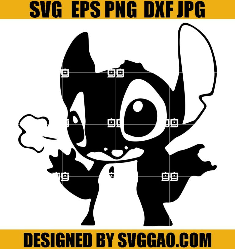 Stitch Ok Svg, Stitch Hello Svg, Disney Cartoon Svg