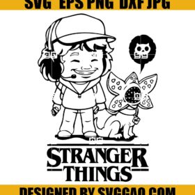 Dustin Henderson And Demodog SVG, Stranger Things SVG