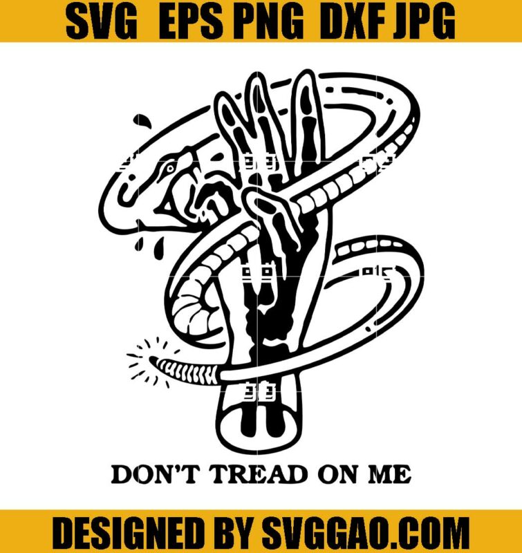 Don't Tread On Me SVG- Gadsden SVG