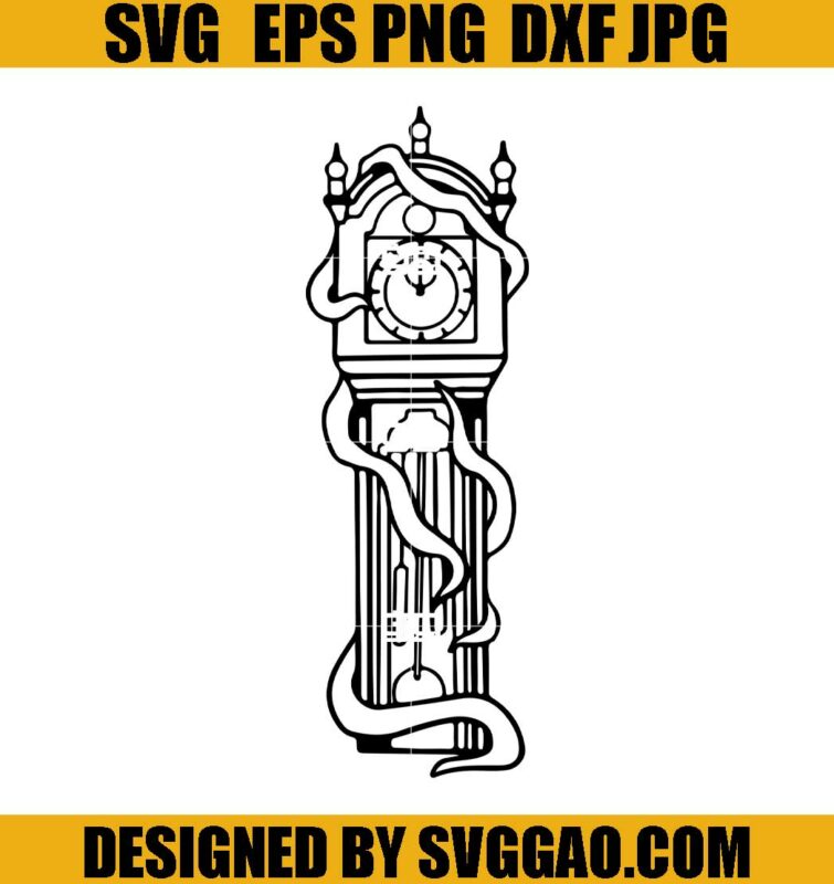 Stranger Vecna Clock SVG- Max Upside Down SVG- Stranger SVG