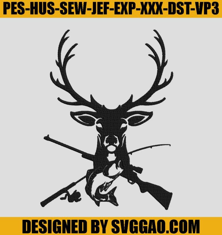 Hunting Embroidery, Deer Hunting Embroidery, Fishing Embroidery, Deer ...