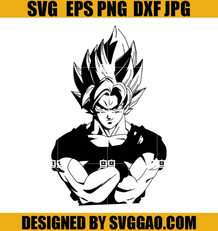 Goku SVG, Anime SVG, Manga SVG, Japanese SVG – SVGGAO