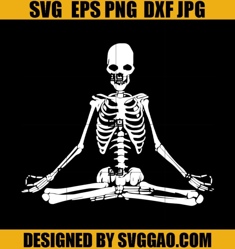 Yoga Skeleton SVG- Skeleton SVG- Yoga SVG