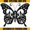 Skull Butterfly SVG, Skeleton Buttefly SVG, Halloween SVG