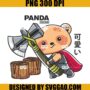 Thor Panda PNG, Panda PNG, Stormbreaker PNG