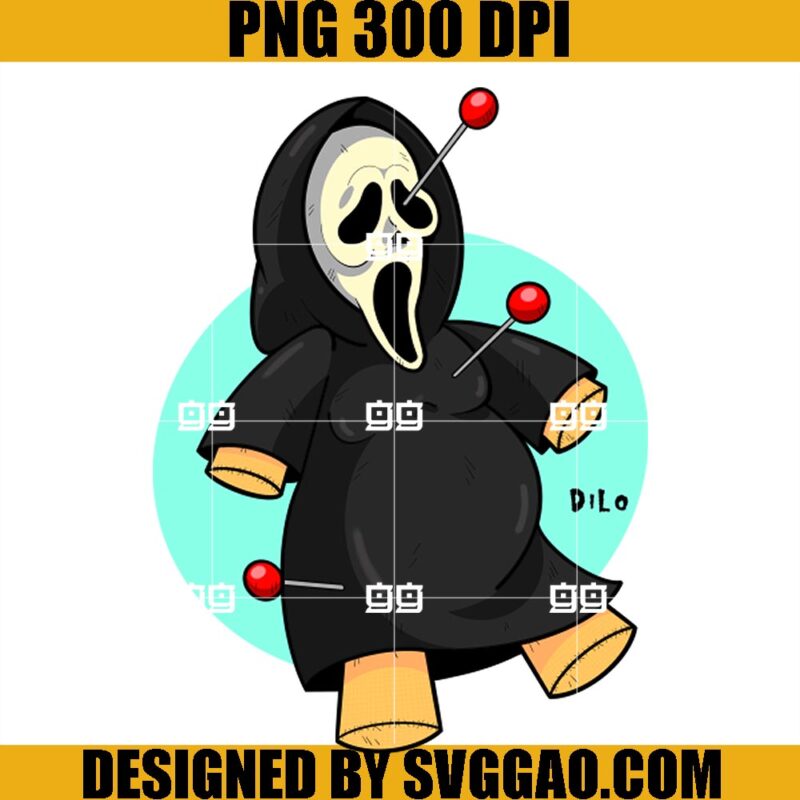 Scream Ghost Face Voodoo Doll PNG, Ghostface Scream PNG