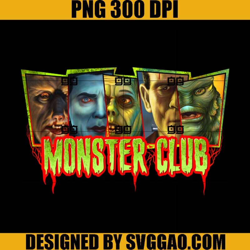Monster Club PNG, Monster PNG, Halloween PNG