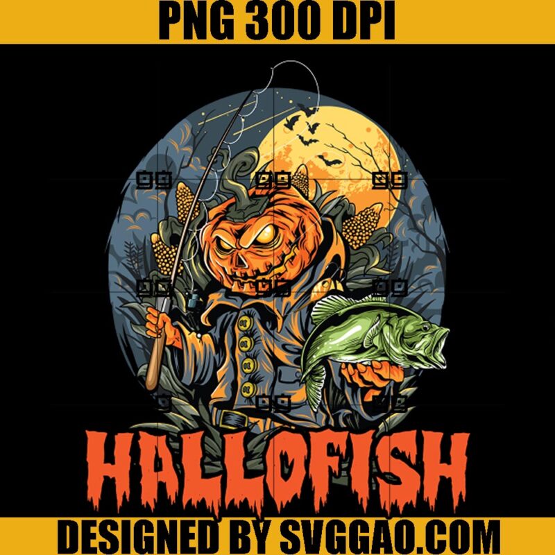 Hallofish PNG, Fishing Pumpkin Halloween PNG – SVGGAO