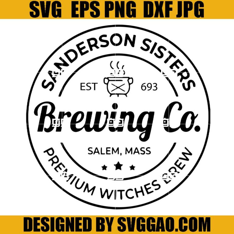 Sanderson Sisters Brewing Co SVG, Hocus Pocus SVG