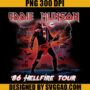 Eddie Munson Hellfire Concert PNG, 86 Hellfire Tour PNG