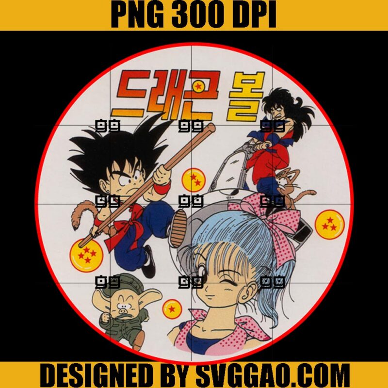 Korean Dragon Ball Crew PNG, Anime PNG, Goku PNG