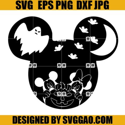 Mickey Mouse And Ghosts SVG, Mickey Mouse Halloween SVG