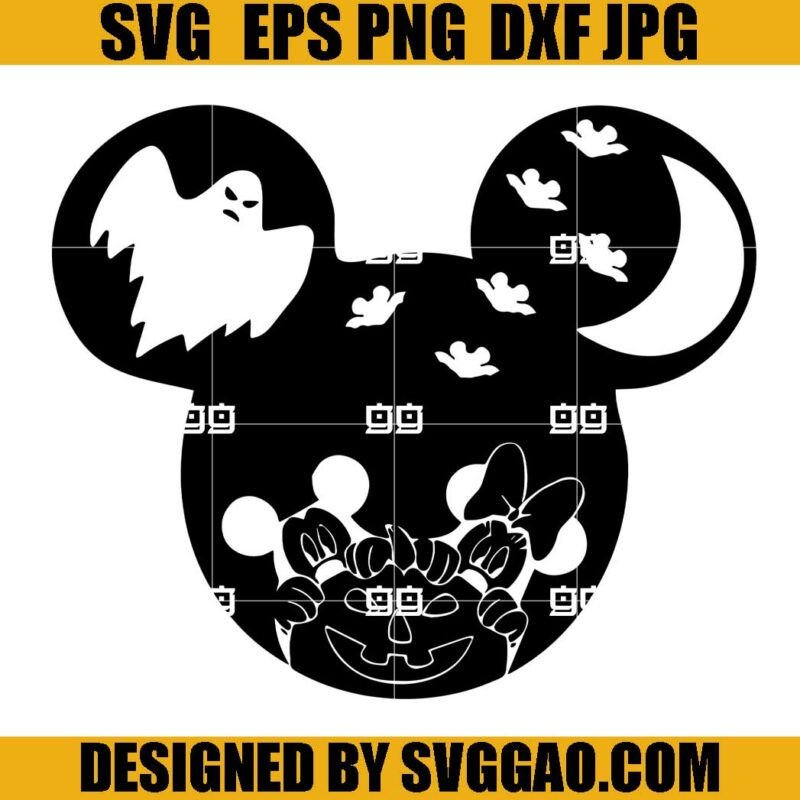 Mickey Mouse And Ghosts SVG, Mickey Mouse Halloween SVG