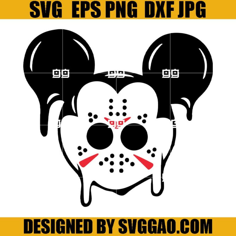 Mickey Jason Voorhees Horror SVG, Halloween Scary Mickey Mouse SVG ...