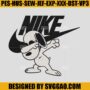 Snoopy Nike Embroidery Design, Cartoon Embroidery File