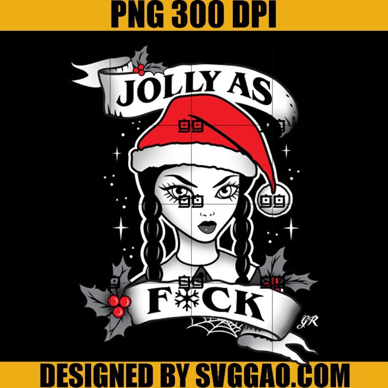 Wednesday Addams Christmas PNG, Christmas PNG