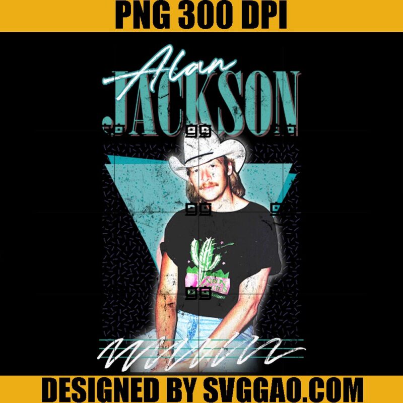 Alan Jackson PNG, Vintage Faded PNG