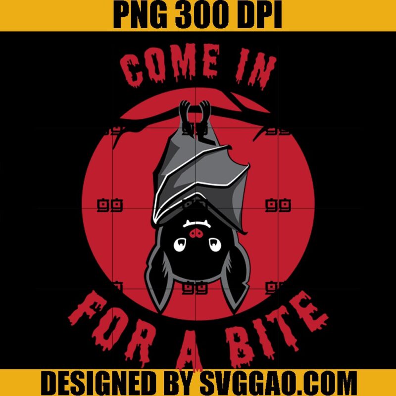 Come In For A Bite PNG, Bat Halloween PNG