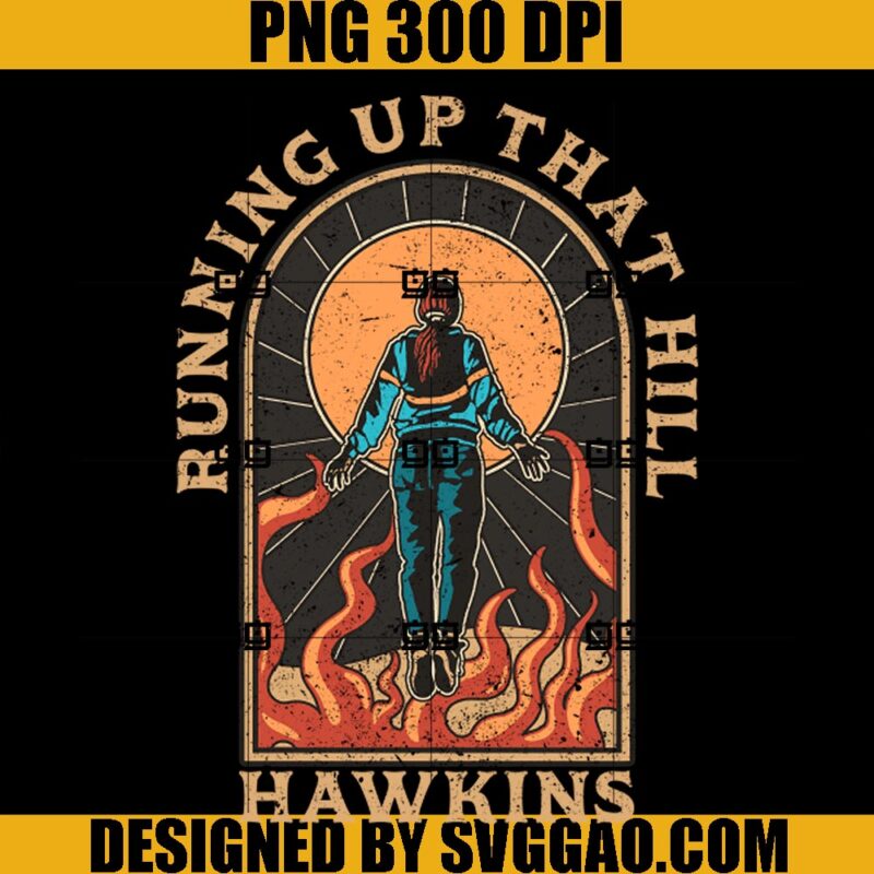 Running Up That Hill PNG, Hawkins Stranger Things PNG