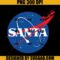 Santa Christmas PNG, Nasa Christmas PNG