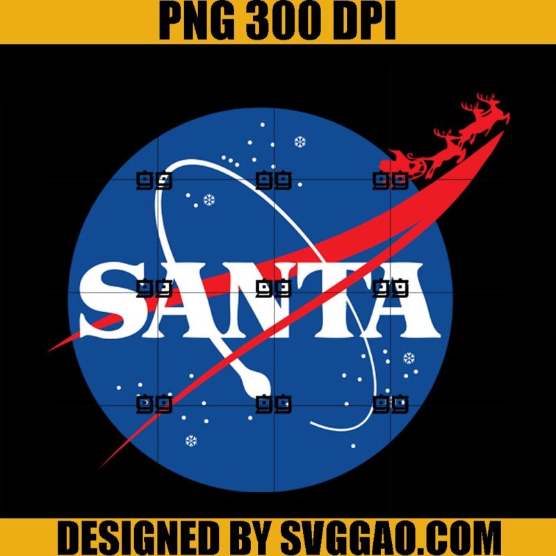 Santa Christmas PNG, Nasa Christmas PNG