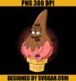 Patrick Chocolate Ice Cream PNG, Cartoon Patrick PNG – SVGGAO