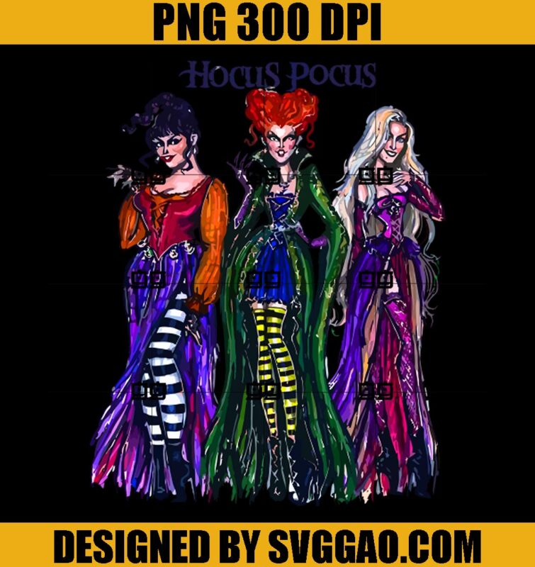 Hocus Pocus Fanart PNG, Witches Halloween PNG