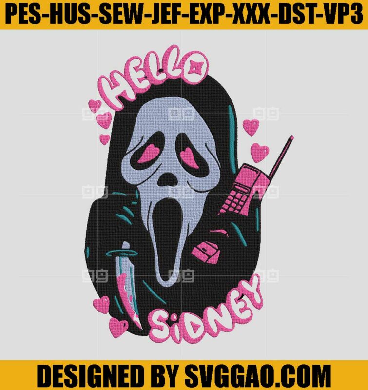 Hello Sydney Embroidery Design, Halloween Embroidery