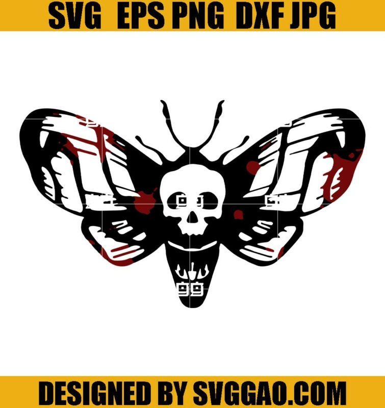Death Moth SVG, Butterfly SVG, Halloween SVG