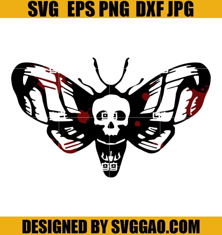 Death Moth SVG, Butterfly SVG, Halloween SVG