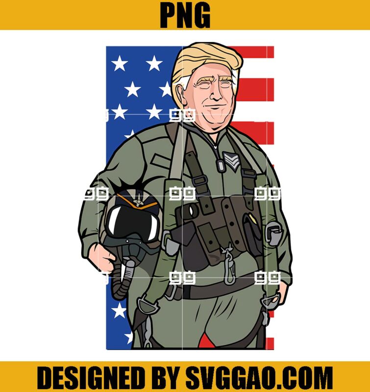 Trump Jet Plane Pilot PNG, 4th Of July PNG, Donald Trump