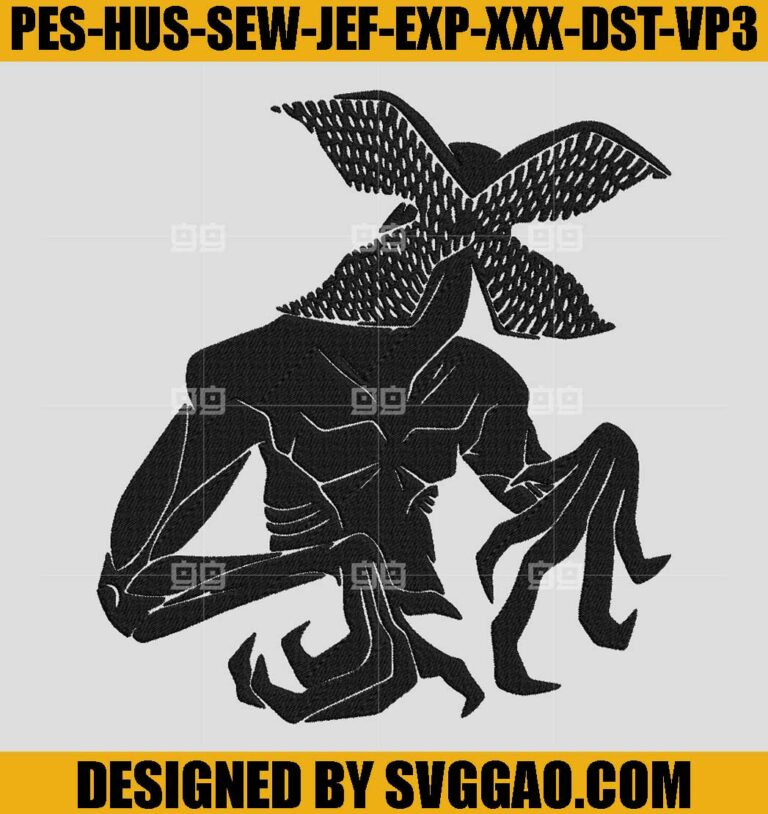 The Demogorgon Embroidery File, Stranger Things Embroidery
