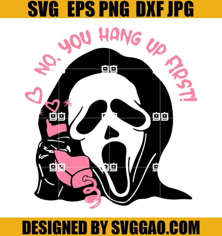 Funny Halloween Ghostface Calling SVG, Ghost SVG
