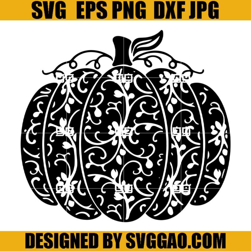 Halloween Pumpkin Mandala SVG, Mandala SVG, Pumpkin SVG
