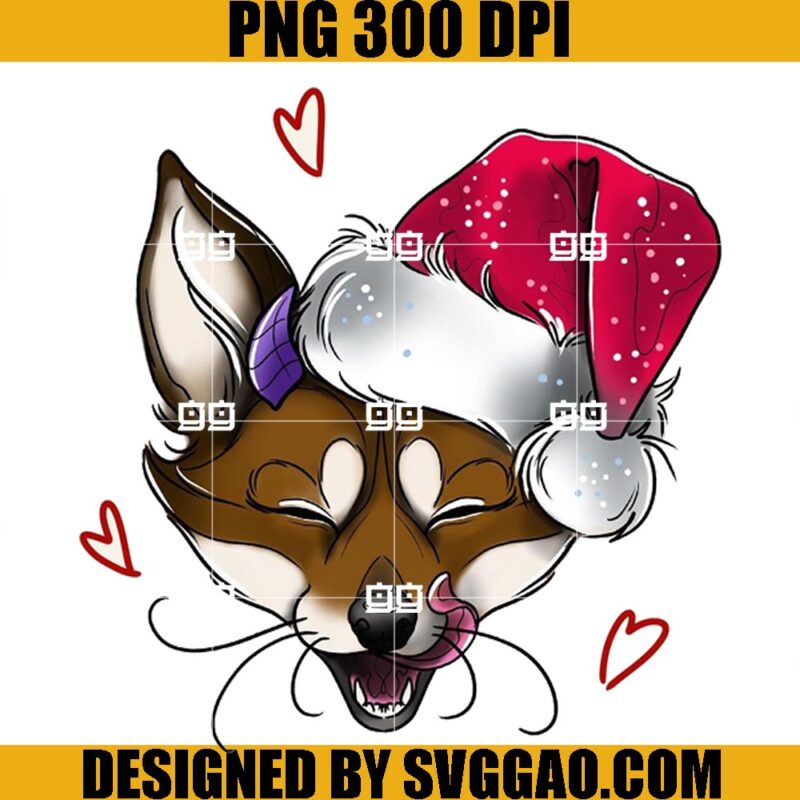 Christmas Fox PNG, Santa Fox PNG, Xmas PNG