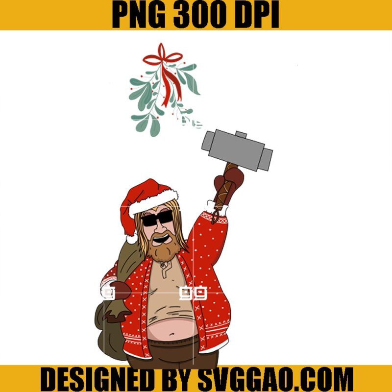 Asgardian Christmas PNG, Santa Thor PNG, Thor Xmas PNG