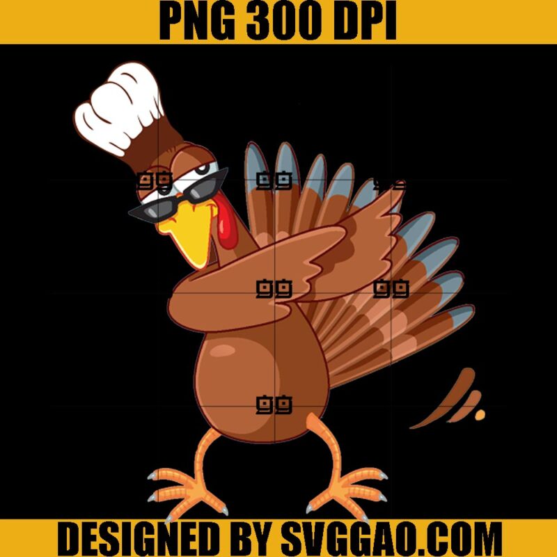 Turkey Dabbing PNG, Turkey PNG, Thanksgiving PNG